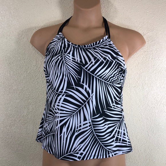 Clean Water | Swim | Clean Water Swimwear Tankini Top Black White L ...